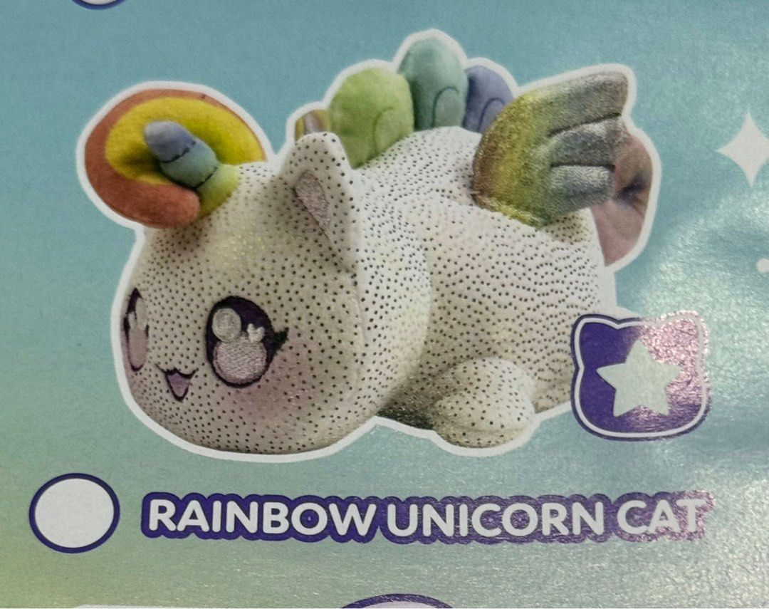 Aphmau MeeMeow Mini Mystery 6” Plush - Rainbow Unicorn Cat - Limited ...