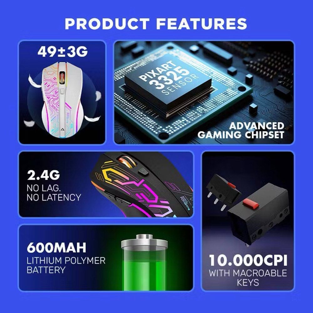 Armaggeddon Foxbat III Wireless Gaming Mouse, Computers & Tech, Parts ...