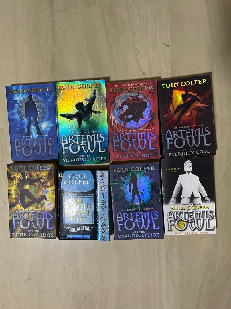 8 Artemis Fowl Book Series by Eoin Colfer, Hobbies & Toys, Books ...