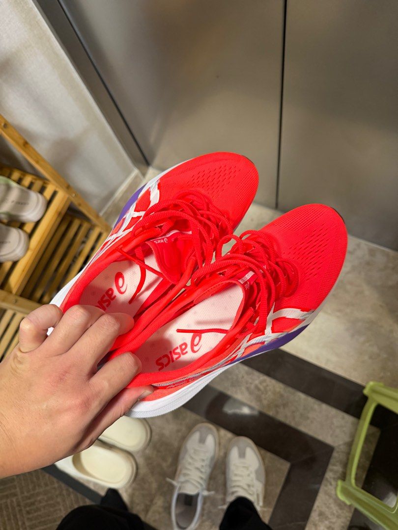Asics Metaspeed FF Turbo Running Shoes - Red, Men's Fashion, Footwear ...