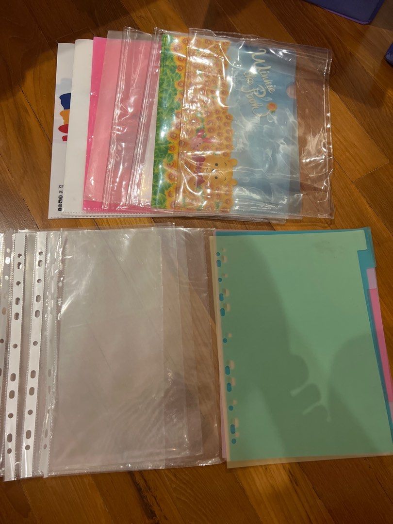 Assorted File Folders and Sleeves and dividers, Hobbies & Toys ...