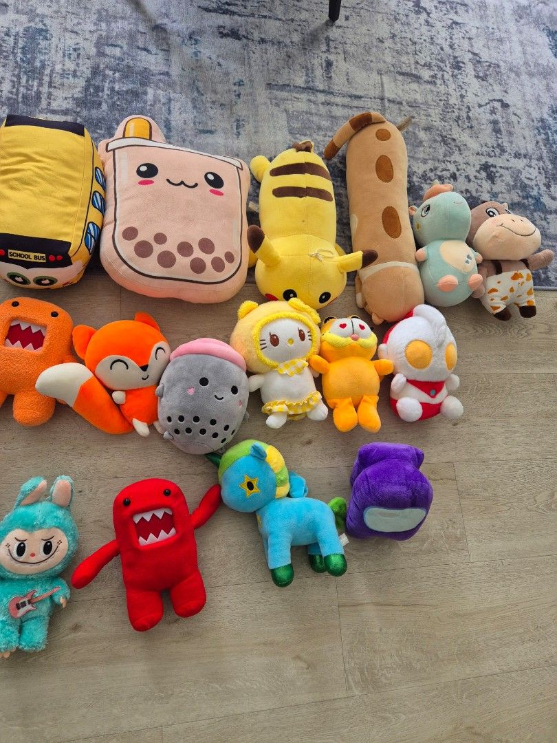 Assorted Plush Toys - Elmo, Mickey, Panda, and More!, Hobbies & Toys ...