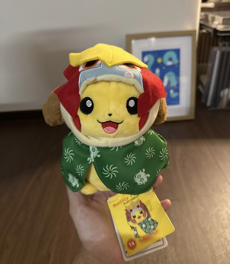 Authentic Pokemon Entei Pikachu Poncho plush plushie, Hobbies & Toys ...