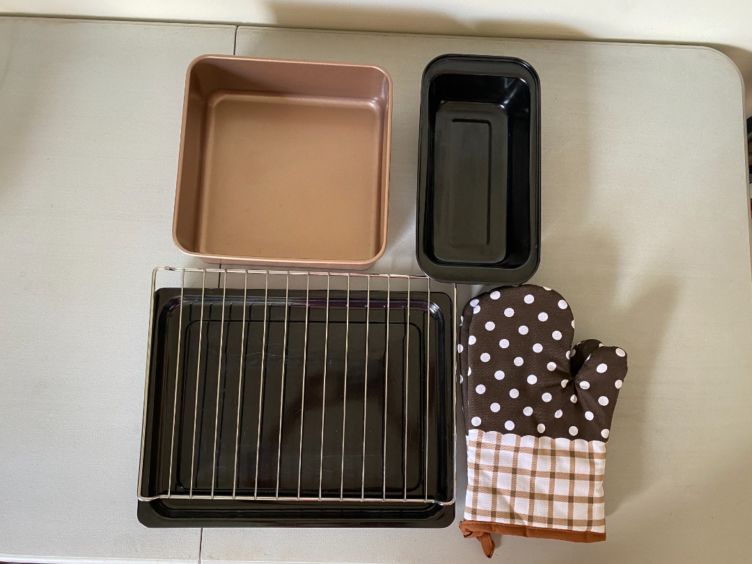 (Baking Accessories) Tefal Oven, 19L original Tray and Rack Set, with 2 ...