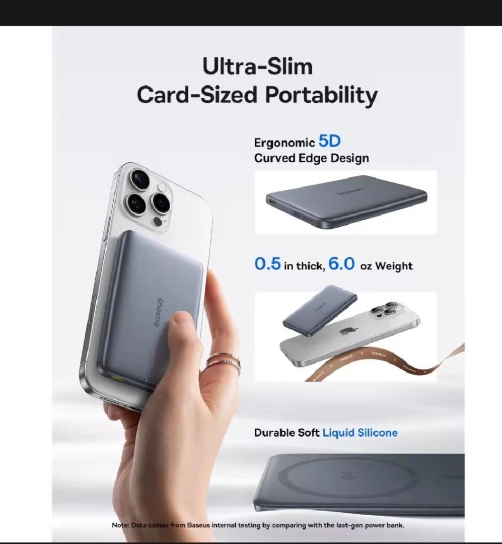 Baseus Magnetic Wireless Power Bank PINK, Mobile Phones & Gadgets ...
