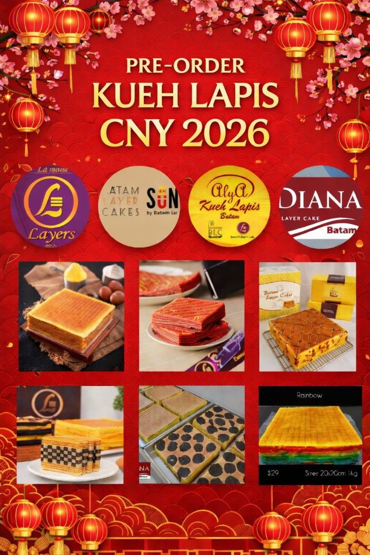 Batam Layer Cake|Diana layer Cake|Alya Layer Cake|Lamoist layer Cake ...