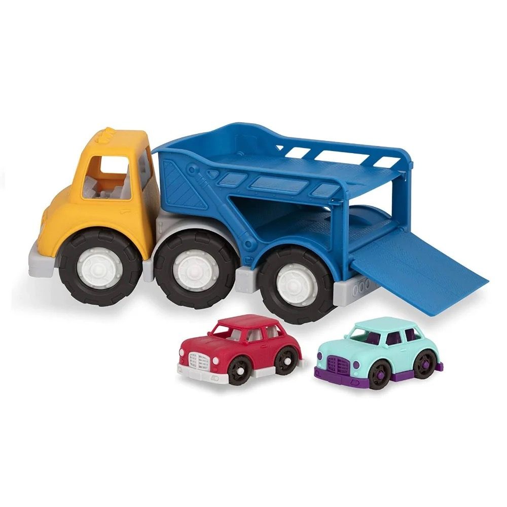 [Battat] Car Carrier Toy Truck with 2 Toy Cars Set, Hobbies & Toys ...