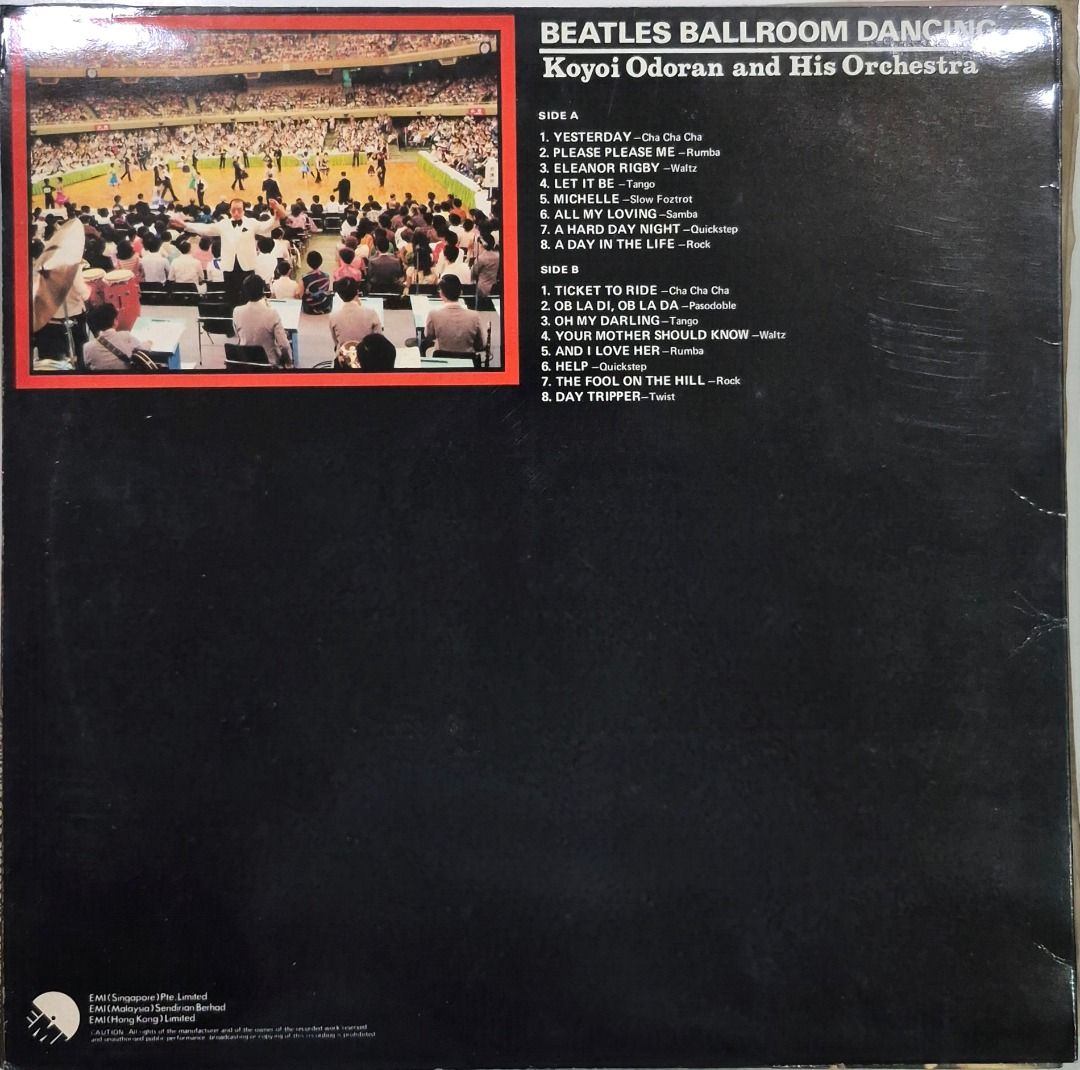 Beatles Ballroom Dancing Vinyl Record by Koyoi Odoran, Hobbies & Toys ...