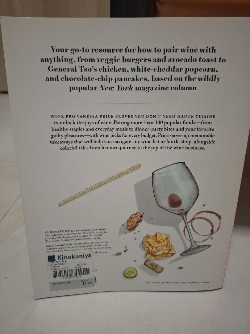 Big Macs & Burgundy: Wine Pairings Book, Hobbies & Toys, Books ...