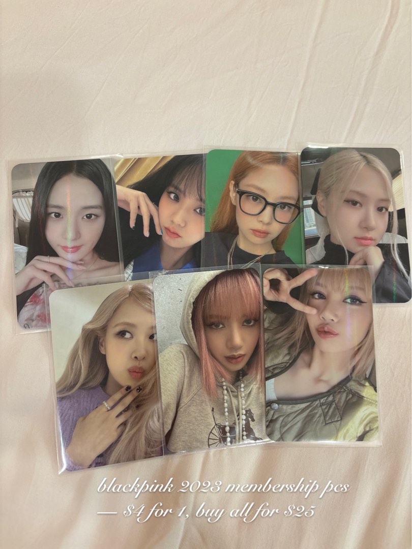 BLACKPINK 2023 membership pcs, Hobbies & Toys, Memorabilia ...