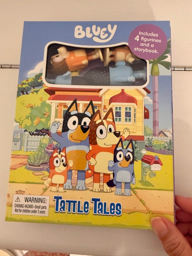 Bluey Tattle Tales Storybook Set with Figurines, Hobbies & Toys, Toys ...