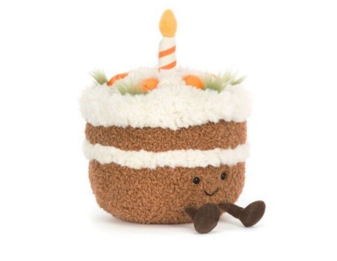 (BNWT) Jellycat Amusables Carrot Cake, Hobbies & Toys, Toys & Games on ...