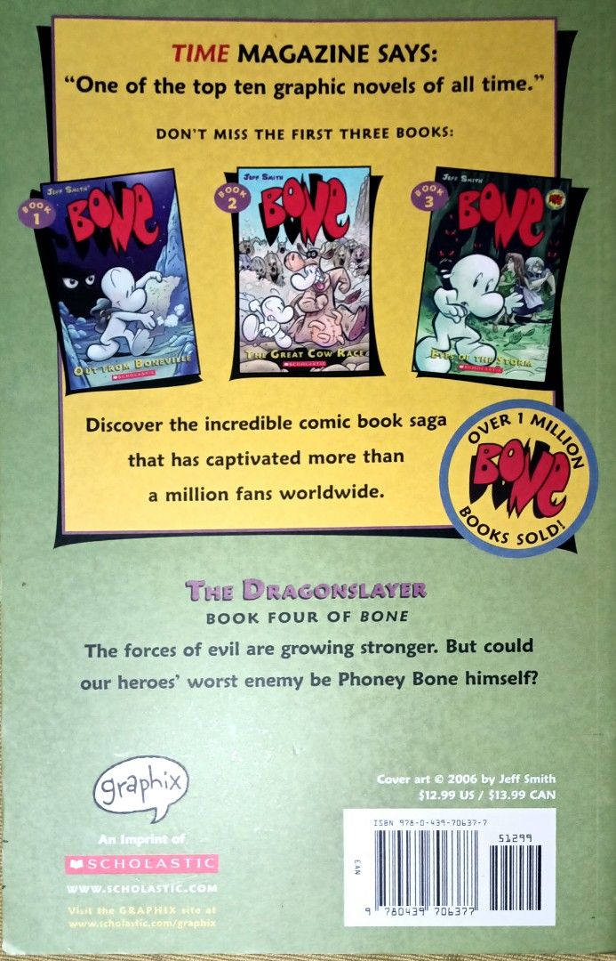 Bone: The Dragonslayer (Book 4) Graphic Novel, Hobbies & Toys, Books ...