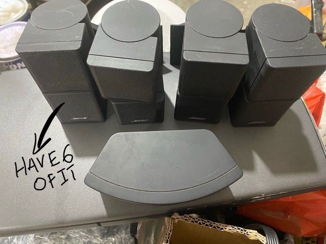 Bose Speaker System - 6 Cube Speakers, Audio, Soundbars, Speakers ...