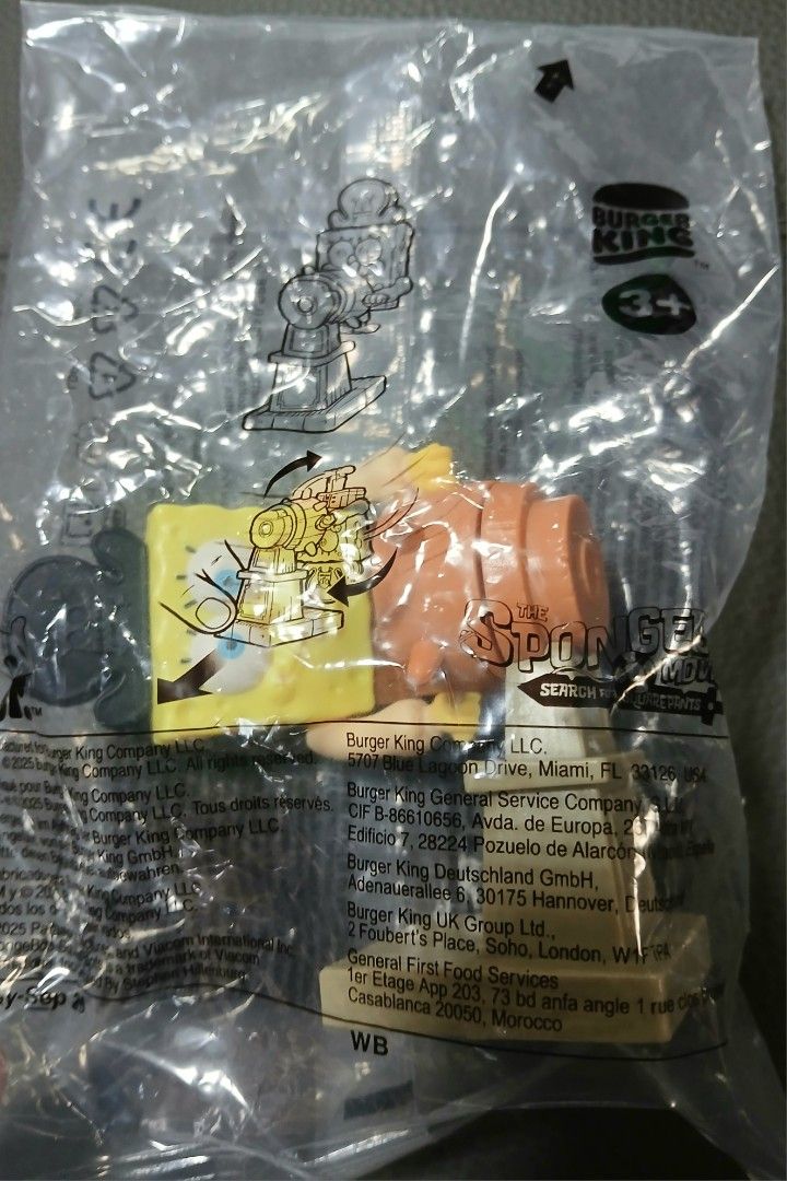 ️ BURGER KING Spongebob Squarepants Toys, Hobbies & Toys, Toys & Games ...