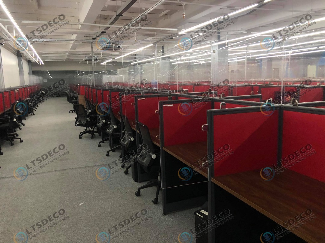 CALL CENTER WORKSTATION CUBICLES OFFICE PARTITION, Furniture & Home ...