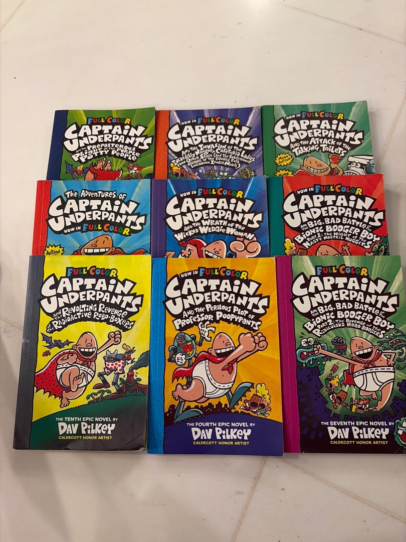 Captain Underpants Book Set - Dav Pilkey, Hobbies & Toys, Books ...