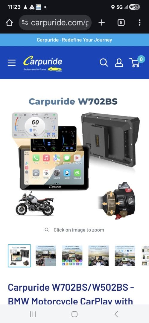 Carpuride W702BS Motorcycle Carplay for BMW, Motorcycles, Motorcycle ...