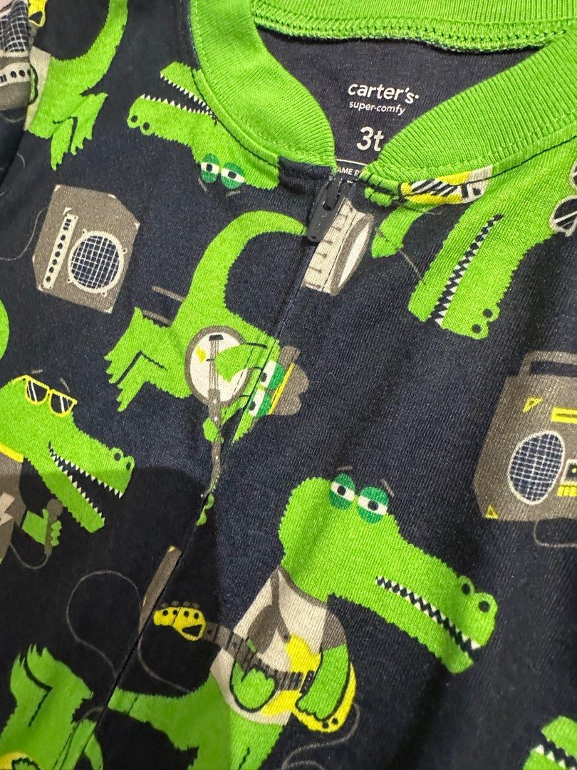 Carter's 3T Alligator Footie Pajamas, Babies & Kids, Babies & Kids ...