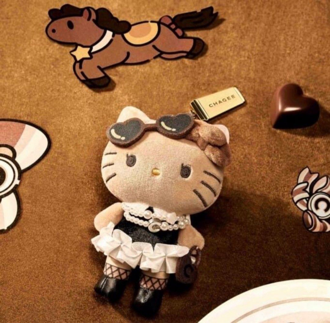 [LAST 2] CHAGEE | HELLO KITTY PLUSHIE KEYCHAIN + FOC HAIRCLIP , Hobbies ...