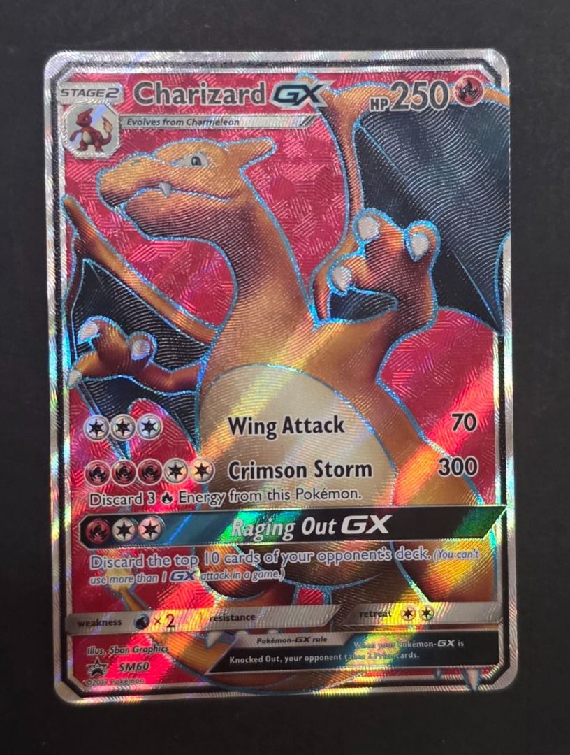 Charizard GX #SM60 - Pokemon Black Star Promo - HP/Binder Con, Hobbies ...