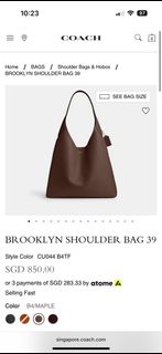 Coach Brooklyn Shoulder Bag, Women's Fashion, Bags & Wallets, Shoulder ...
