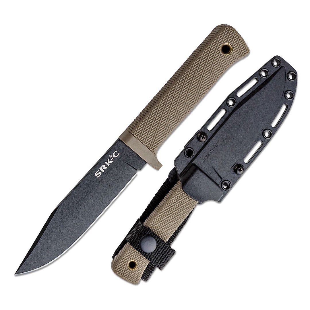 Cold Steel SRK-C Fixed Blade Knife(Dark earth) outdoor/camping knife ...