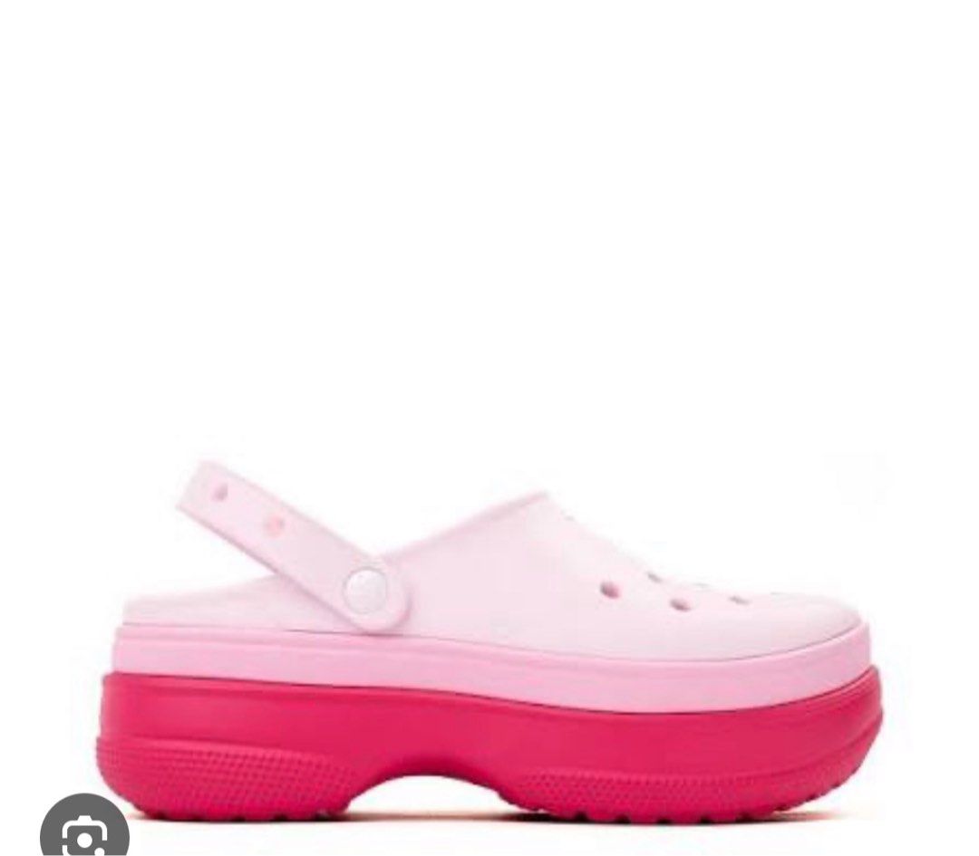 Crocs Stacked Clogs - Dragon Fruit, Women's Fashion, Footwear ...