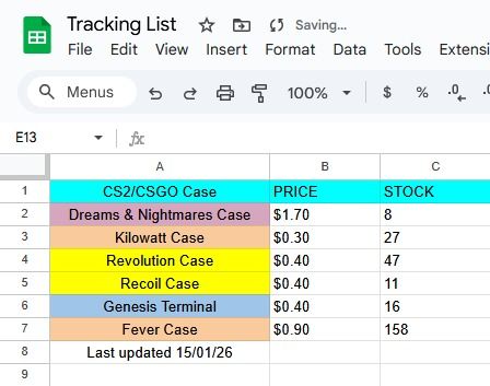 CS2/CSGO CASE [Dreams & Nightmares | Kilowatt | Revolution | Recoil ...