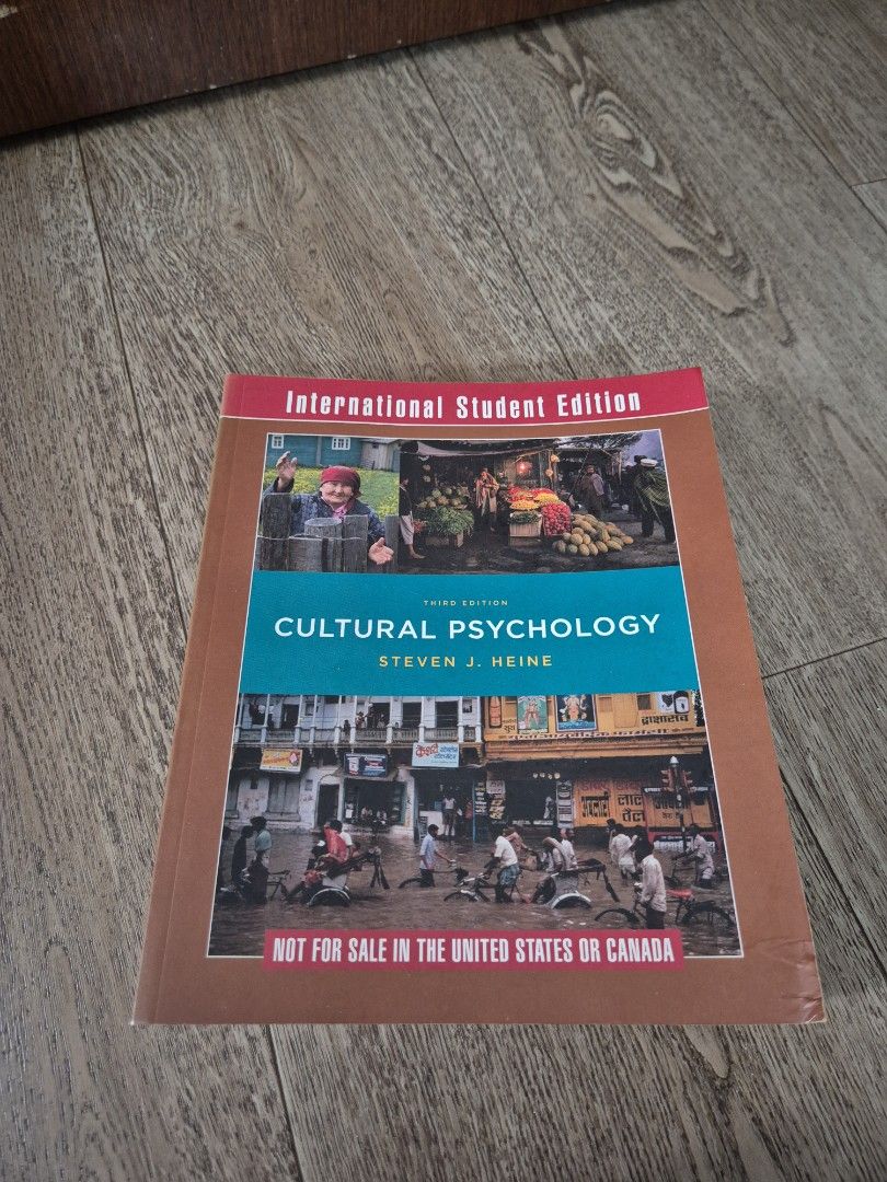 Cultural Psychology Textbook - International Student Edition, Hobbies ...
