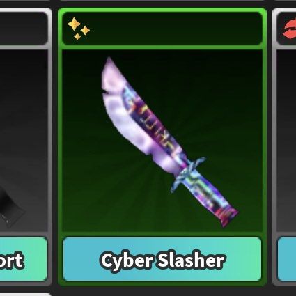 CYBER SLASHER SURVIVE THE KILLER KNIFE WEAPON SWORD WITH TRAILS ROBLOX ...