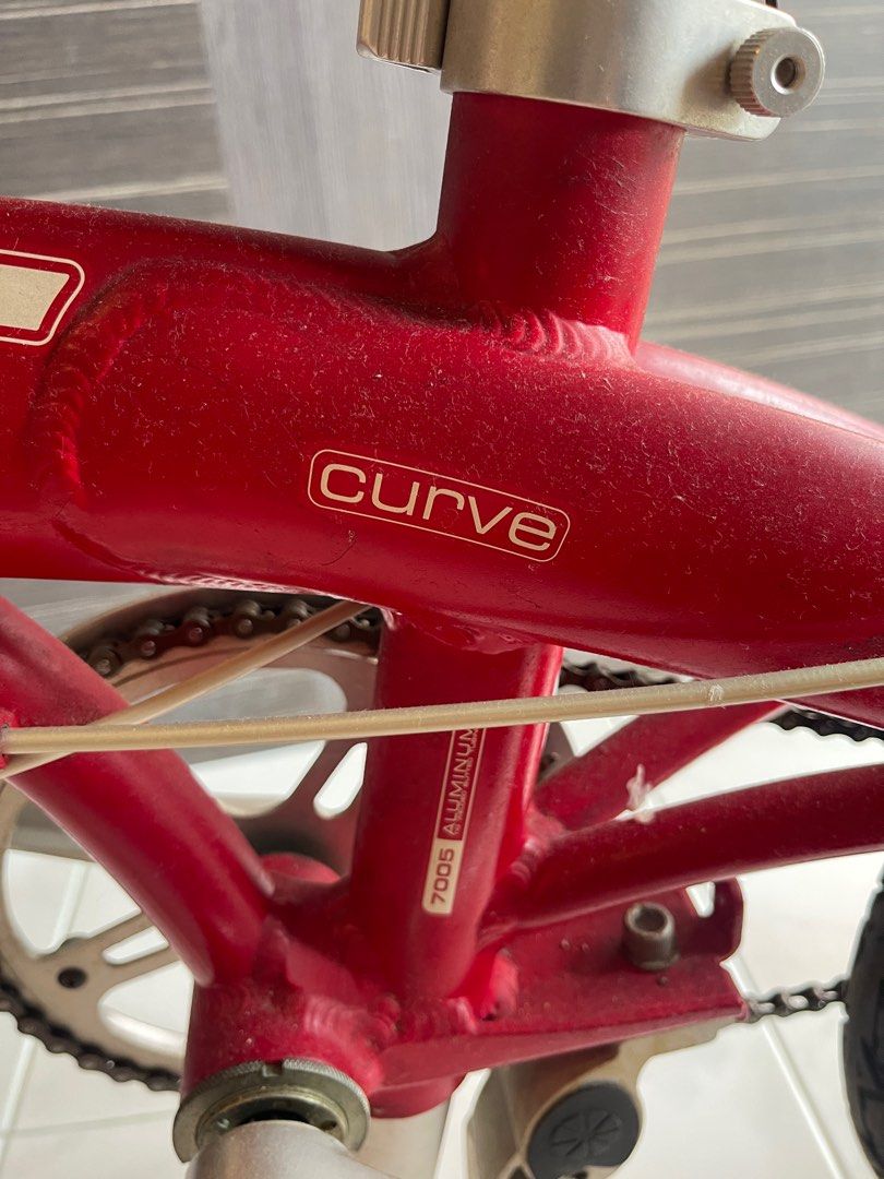 Dahon Curve 3 Speed Folding Bike - Red, Sports Equipment, Bicycles ...