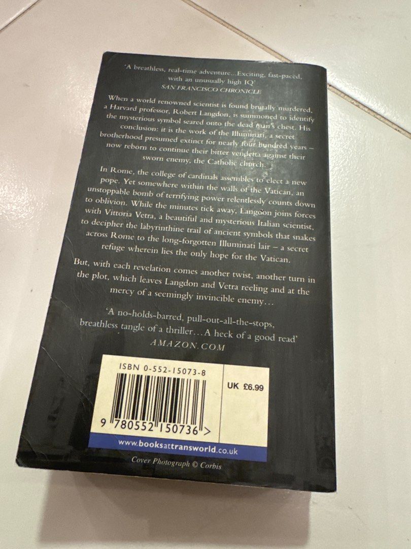 Dan Brown - Angels and Demons, Hobbies & Toys, Books & Magazines ...