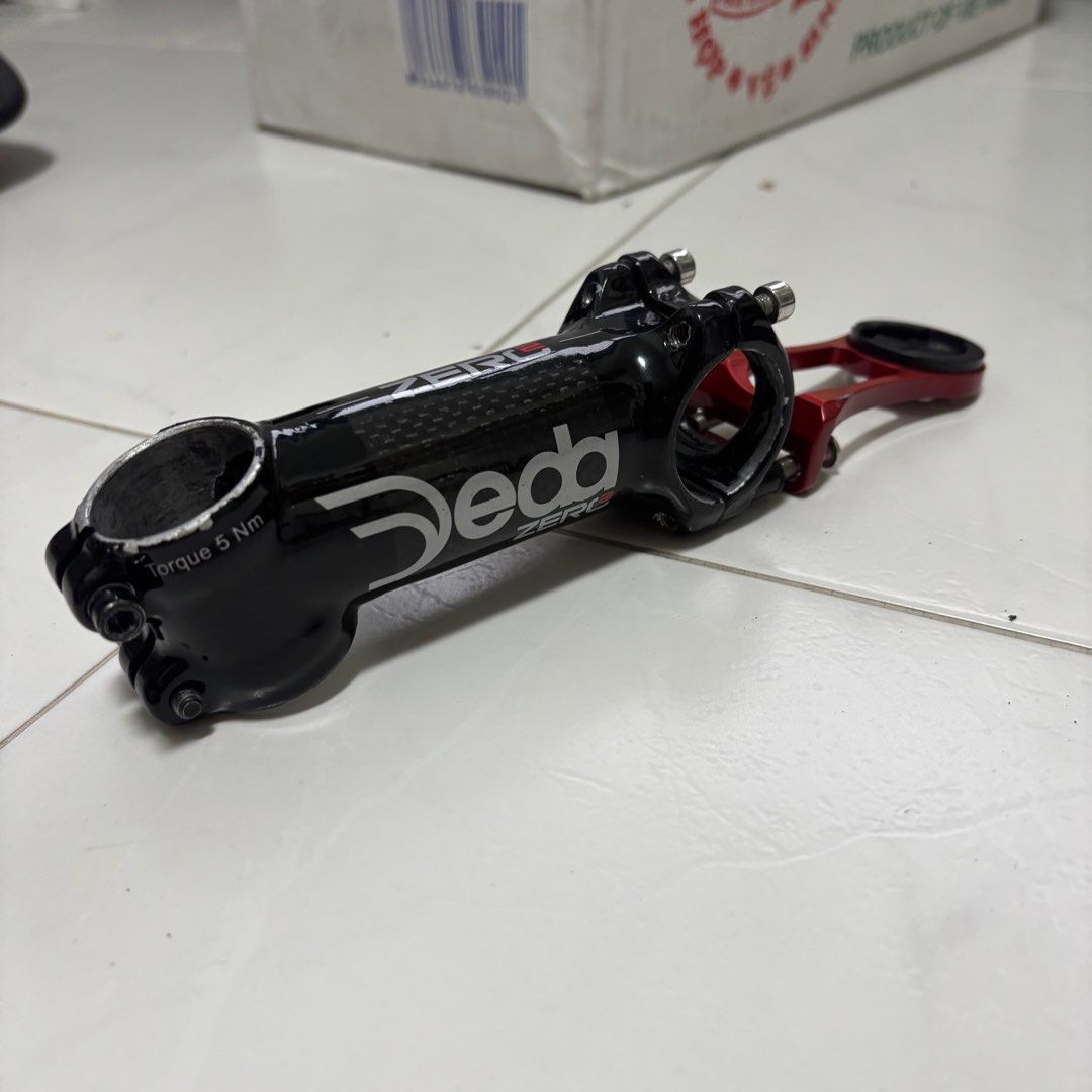 Deda Zero2 Carbon Bike Stem with Garmin Mount, Sports Equipment ...