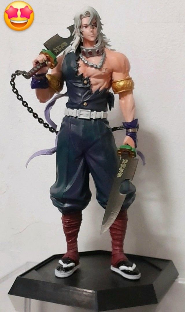 Demon Slayer Anime Figures - Tengen Uzui + Akaza, Hobbies & Toys, Toys ...