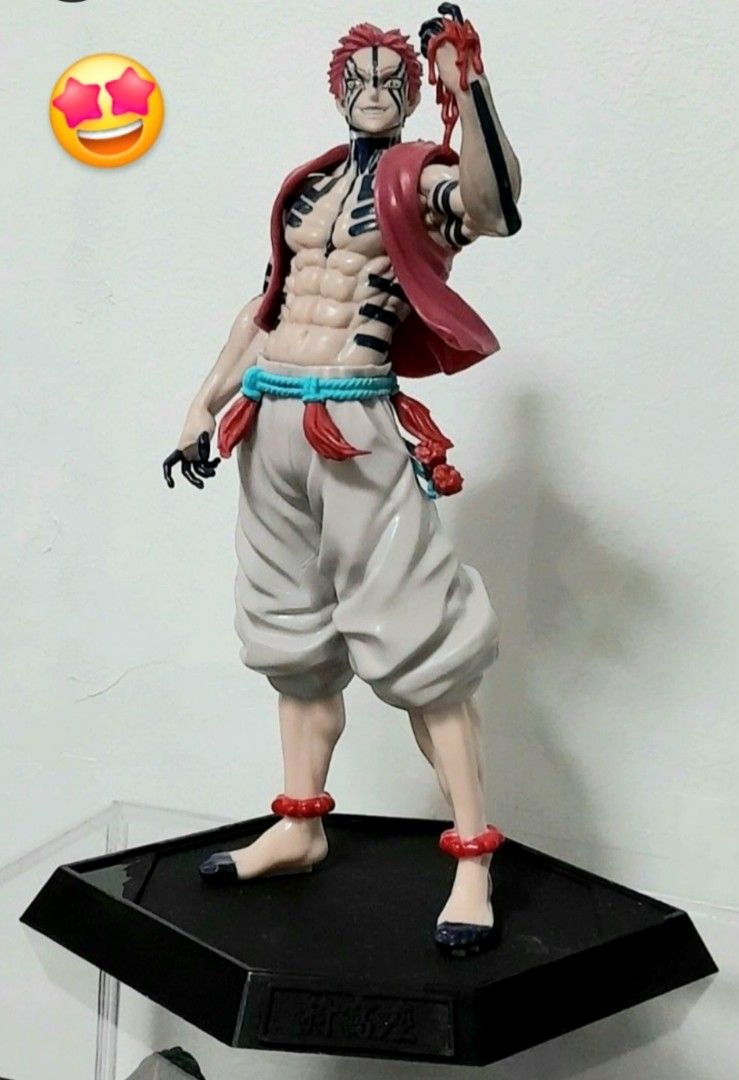 Demon Slayer Anime Figures - Tengen Uzui + Akaza, Hobbies & Toys, Toys ...