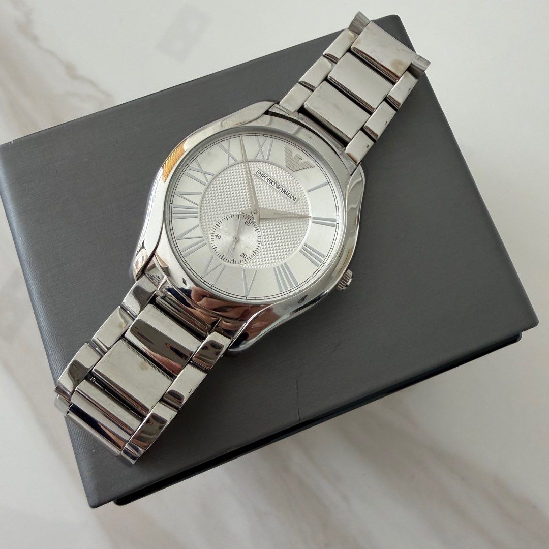 Emporio Armani Silver Bracelet Watch, Men's Fashion, Watches ...