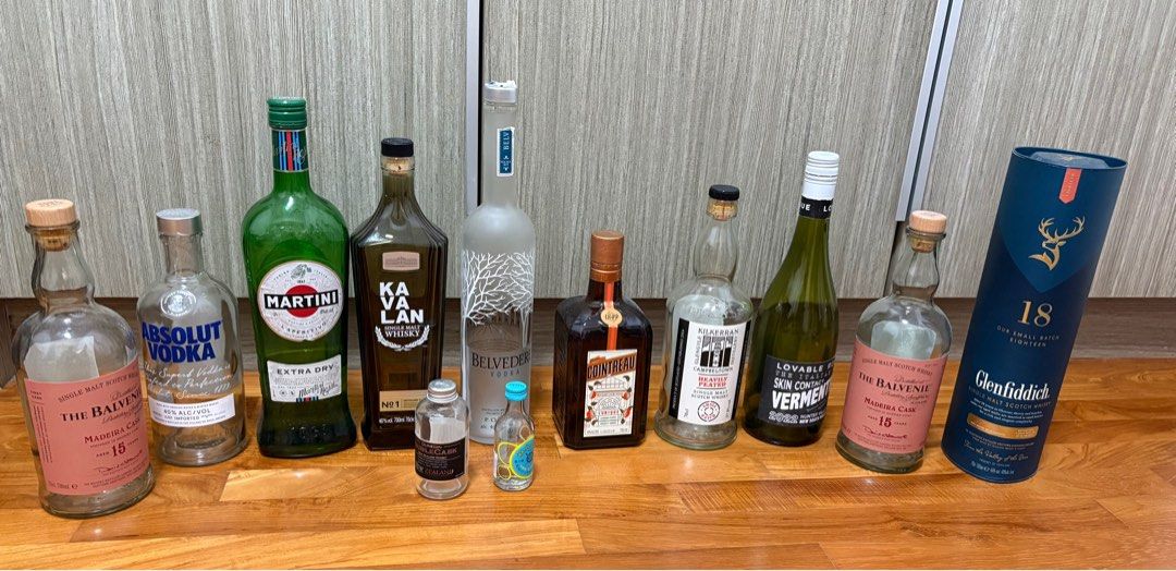 All Empty Liquor Bottles - Assorted Brands for $2, Food & Drinks ...