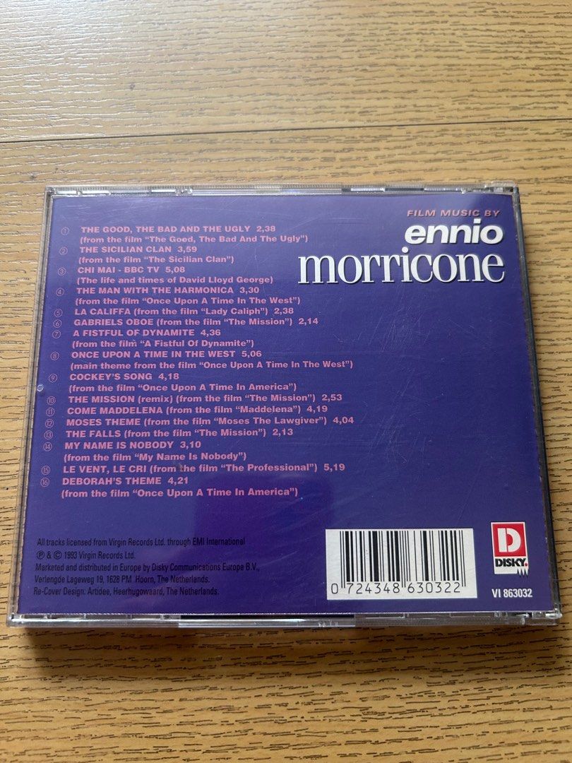 Ennio Morricone Film Music CD, Hobbies & Toys, Music & Media, CDs ...