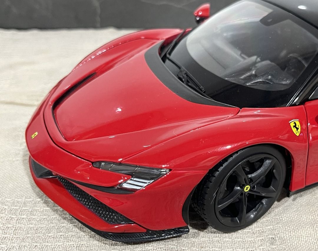 Free Delivery! 1:18 BBURAGO FERRARI SF90 STRADALE DIECAST MODEL CAR ...