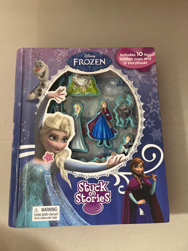 Frozen Elsa & Anna Stuck on Stories book, Hobbies & Toys, Books ...