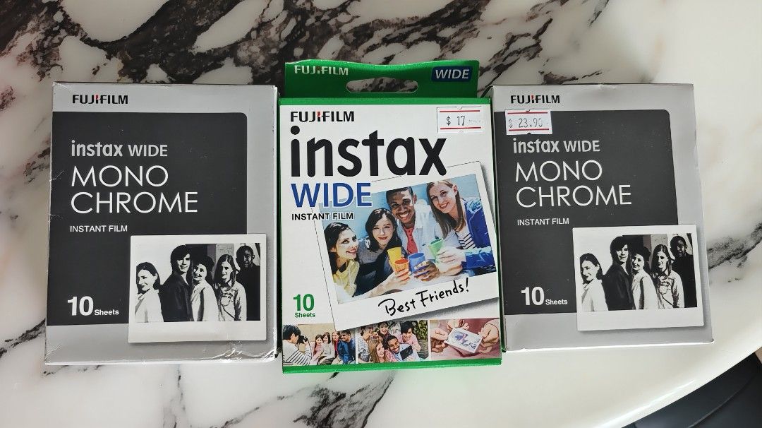 Fujifilm Instax Wide Monochrome & Color Film, Photography, Cameras on ...