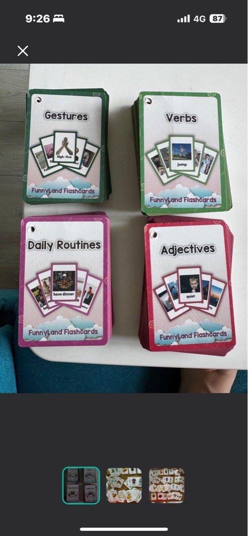 FunnyLand Flashcards - Gestures, Verbs, Daily Routines, Adjectives ...