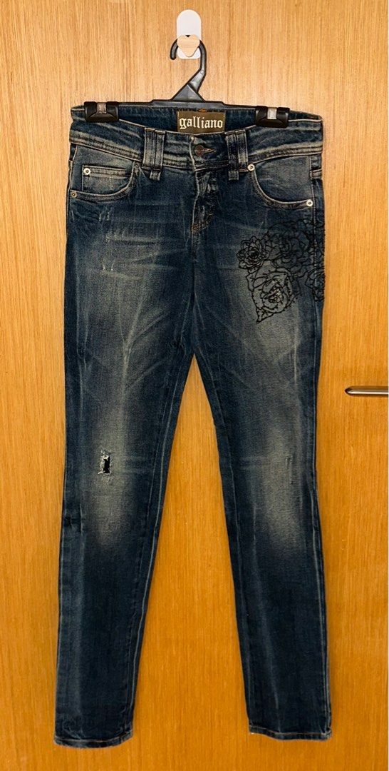 Galliano Y2K/vintage low rise denim jeans, Women's Fashion, Bottoms ...