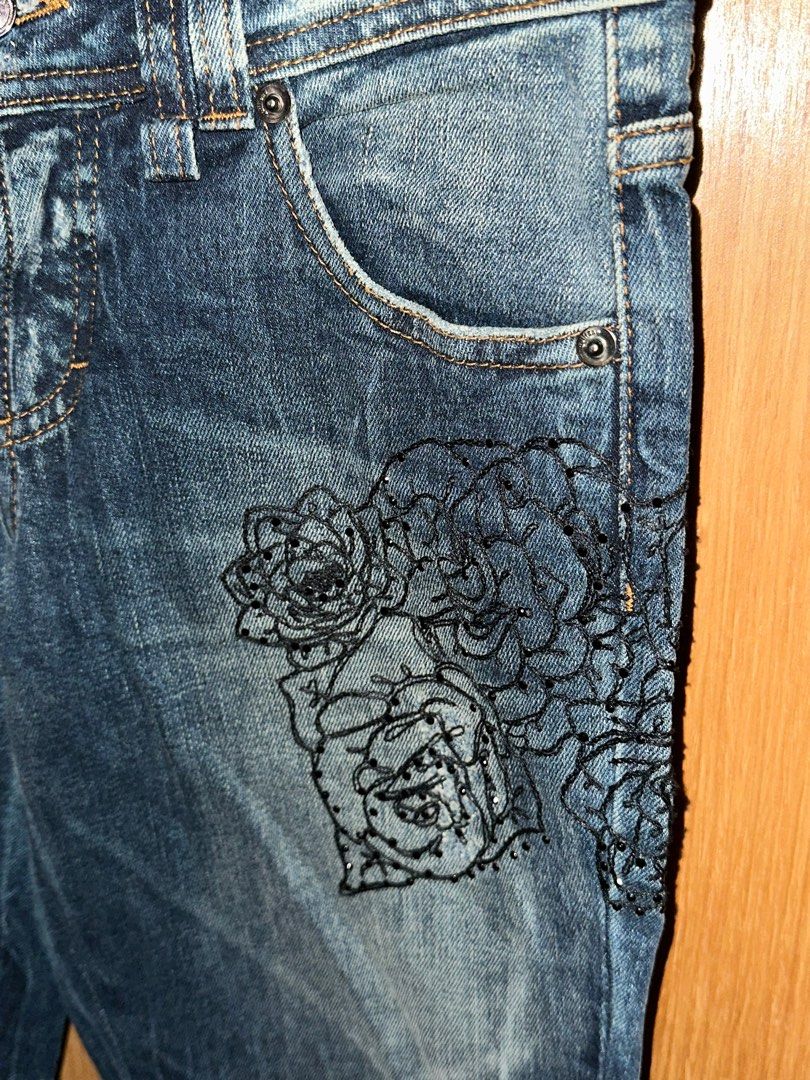 Galliano Y2K/vintage low rise denim jeans, Women's Fashion, Bottoms ...