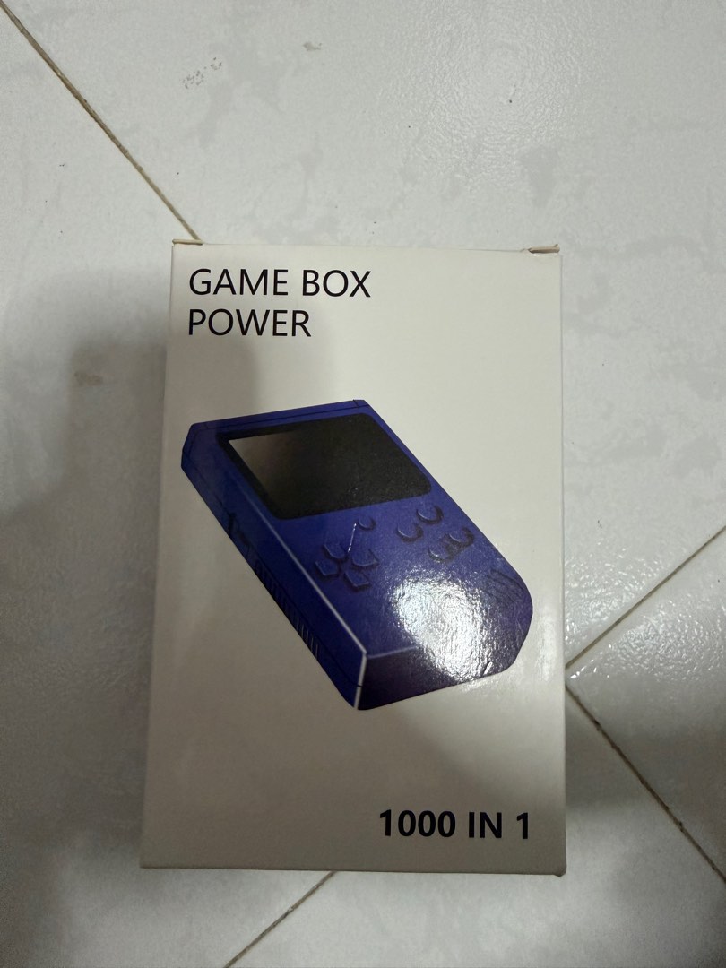 Game Box Power Handheld Console - 1000 Games, Video Gaming, Video Game ...