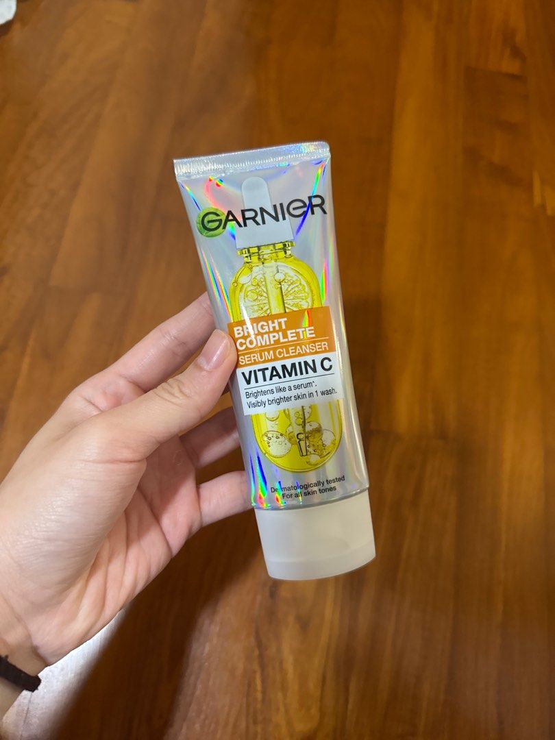 Garnier Bright Complete Vitamin C Serum Cleanser, Beauty & Personal ...