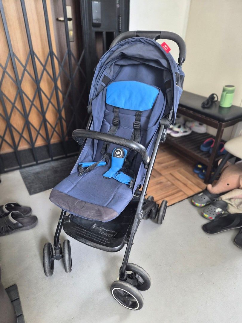 GB Qbit+ All-Terrain Stroller - Navy Blue, Babies & Kids, Going Out ...