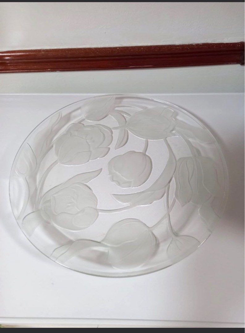 Glass serving plate . Cake display . Not ikea, Furniture & Home Living ...