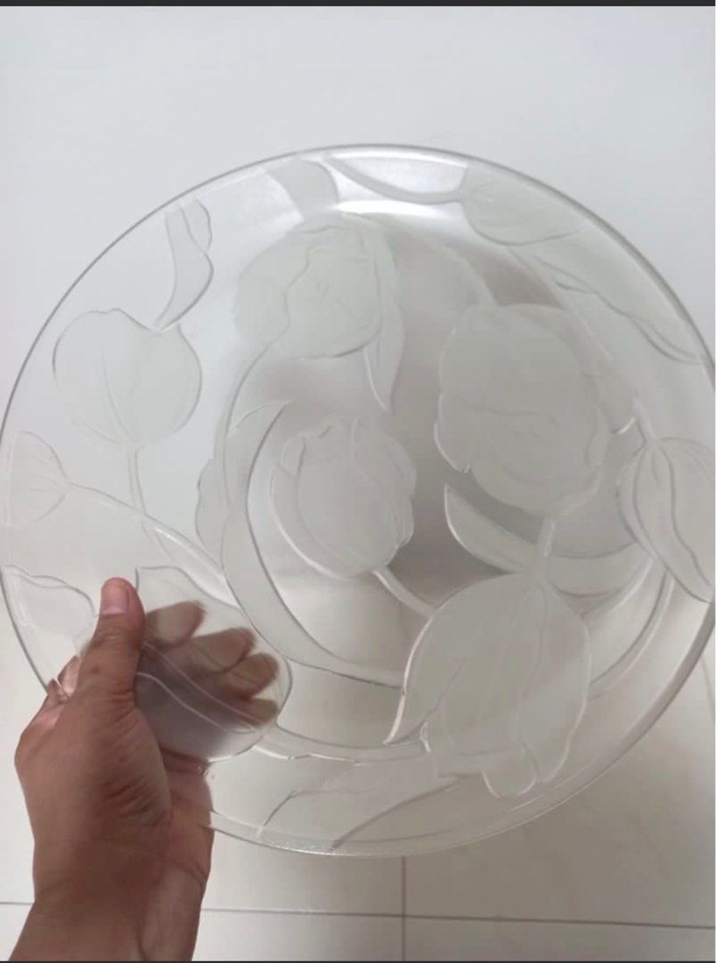 Glass serving plate . Cake display . Not ikea, Furniture & Home Living ...